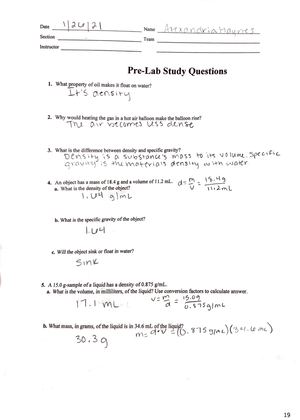 Chem Lab Questions - Date j I le \ 0 \ Nam e Secti on \ \ !Cd(A ;;2, (2 ...