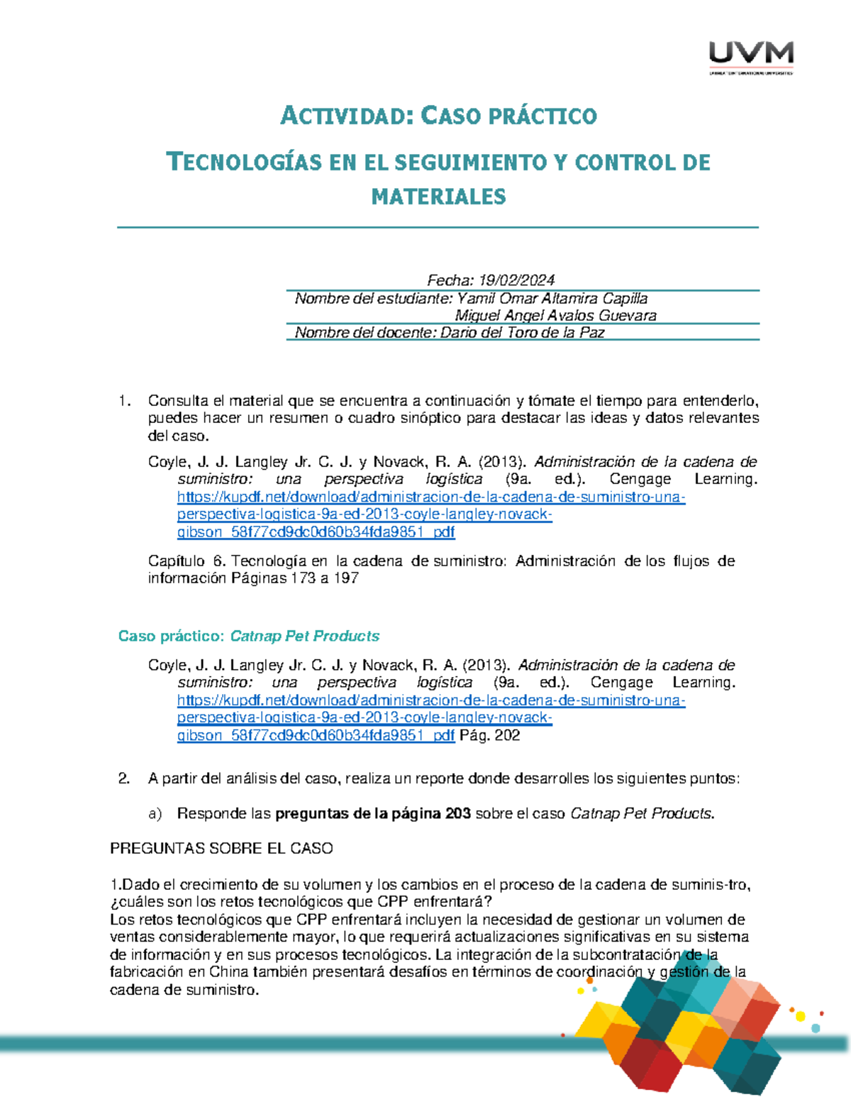 actividad 7 ejercicios mapa conceptual - ACTIVIDAD: CASO PRÁCTICO ...