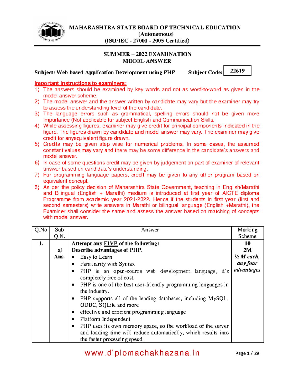 22619 summer - (Autonomous) (ISO/IEC - 27001 - 2005 Certified) SUMMER ...