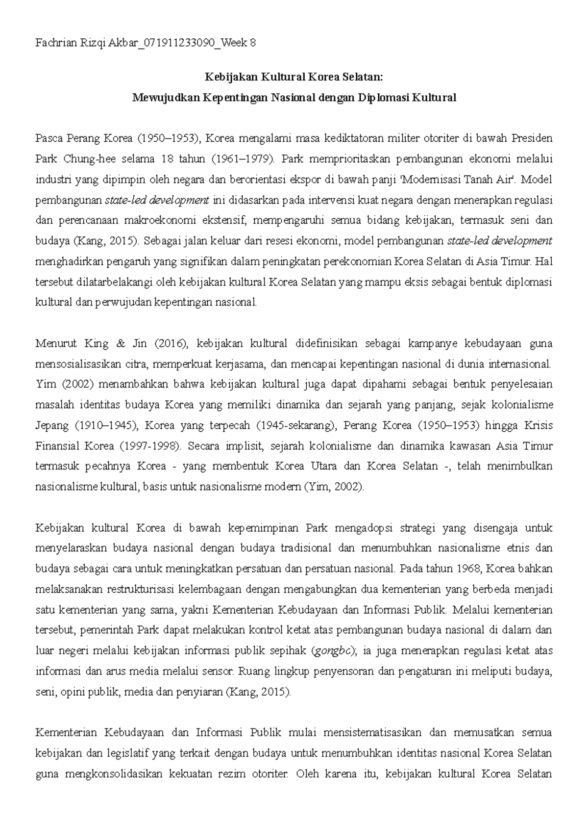 Fachrian Rizqi Akbar 071911233090 Week 8 - Fachrian Rizqi Akbar ...