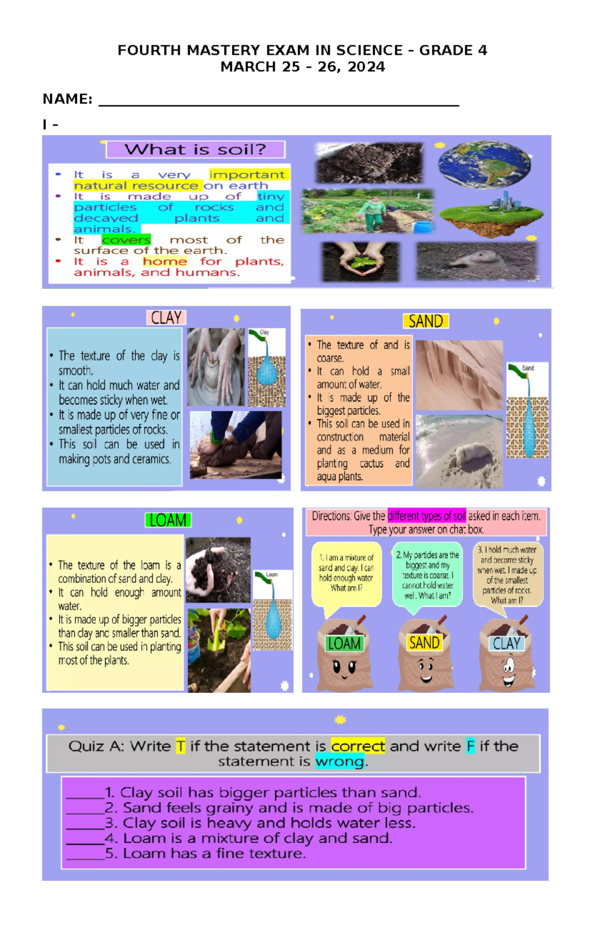 Fourth- Mastery-EXAM-IN- Science 4 - FOURTH MASTERY EXAM IN SCIENCE ...