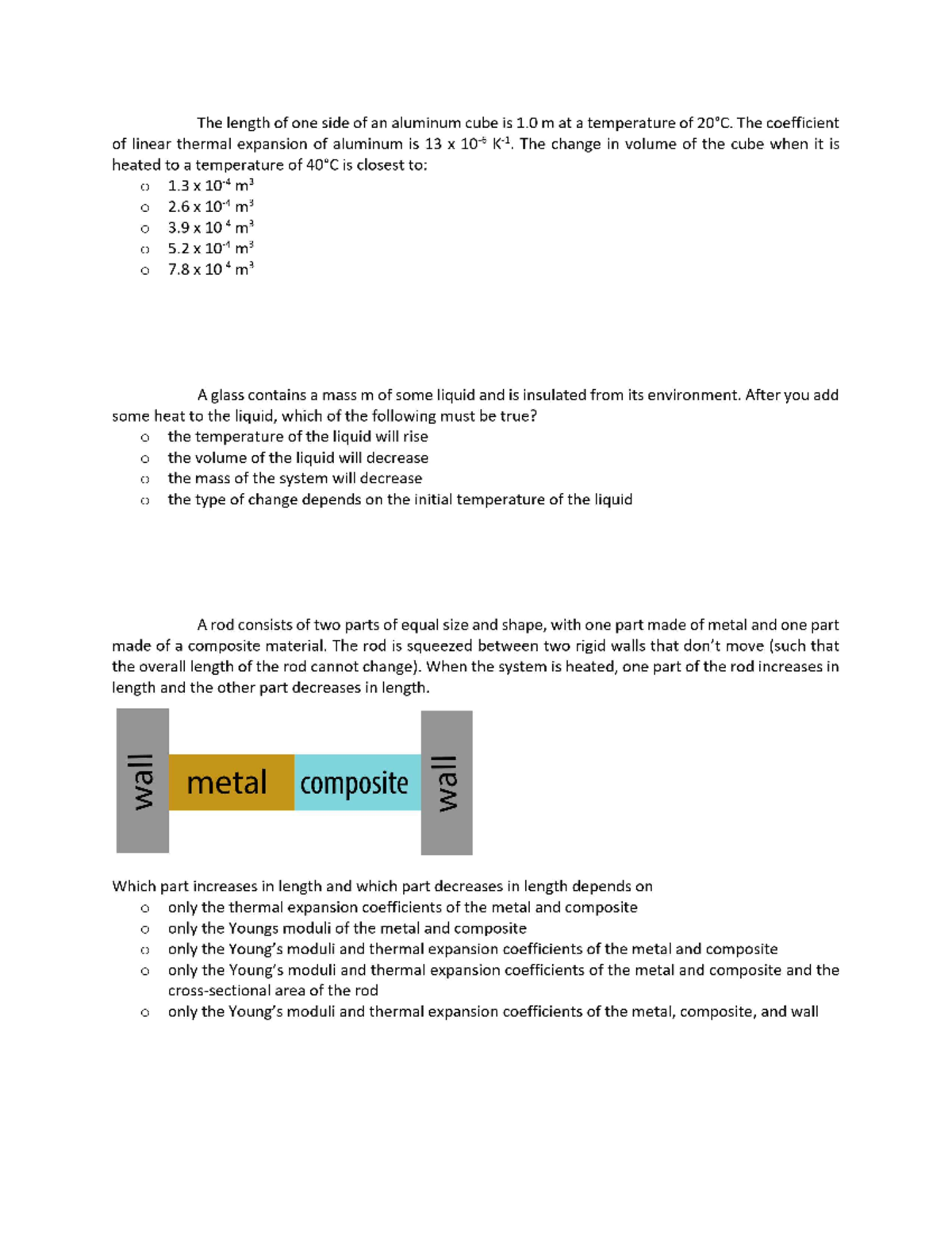 MT1 Past Multiple Choice - PHYS 157 - Studocu