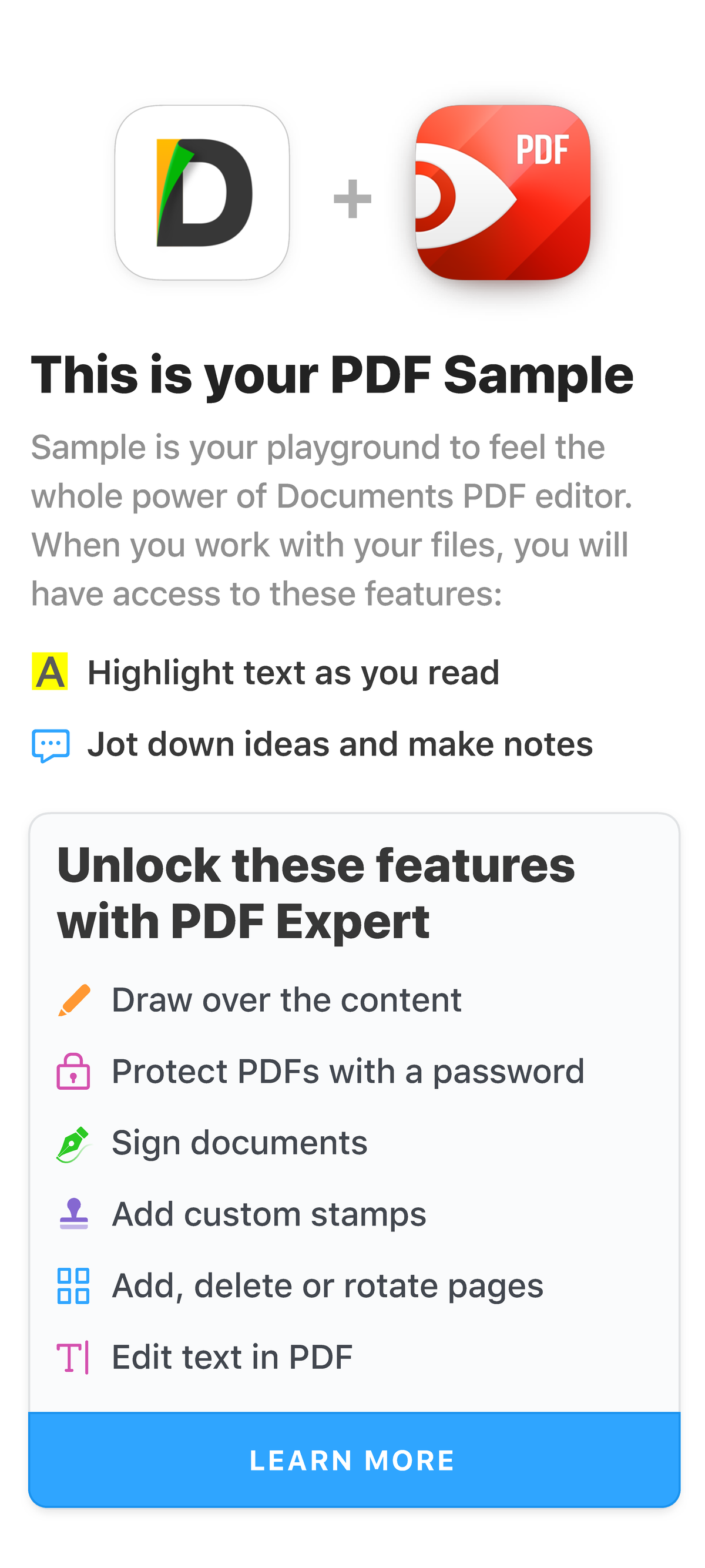 Sample PDF - Thanks for the work - Protect PDFs with a password Sign ...