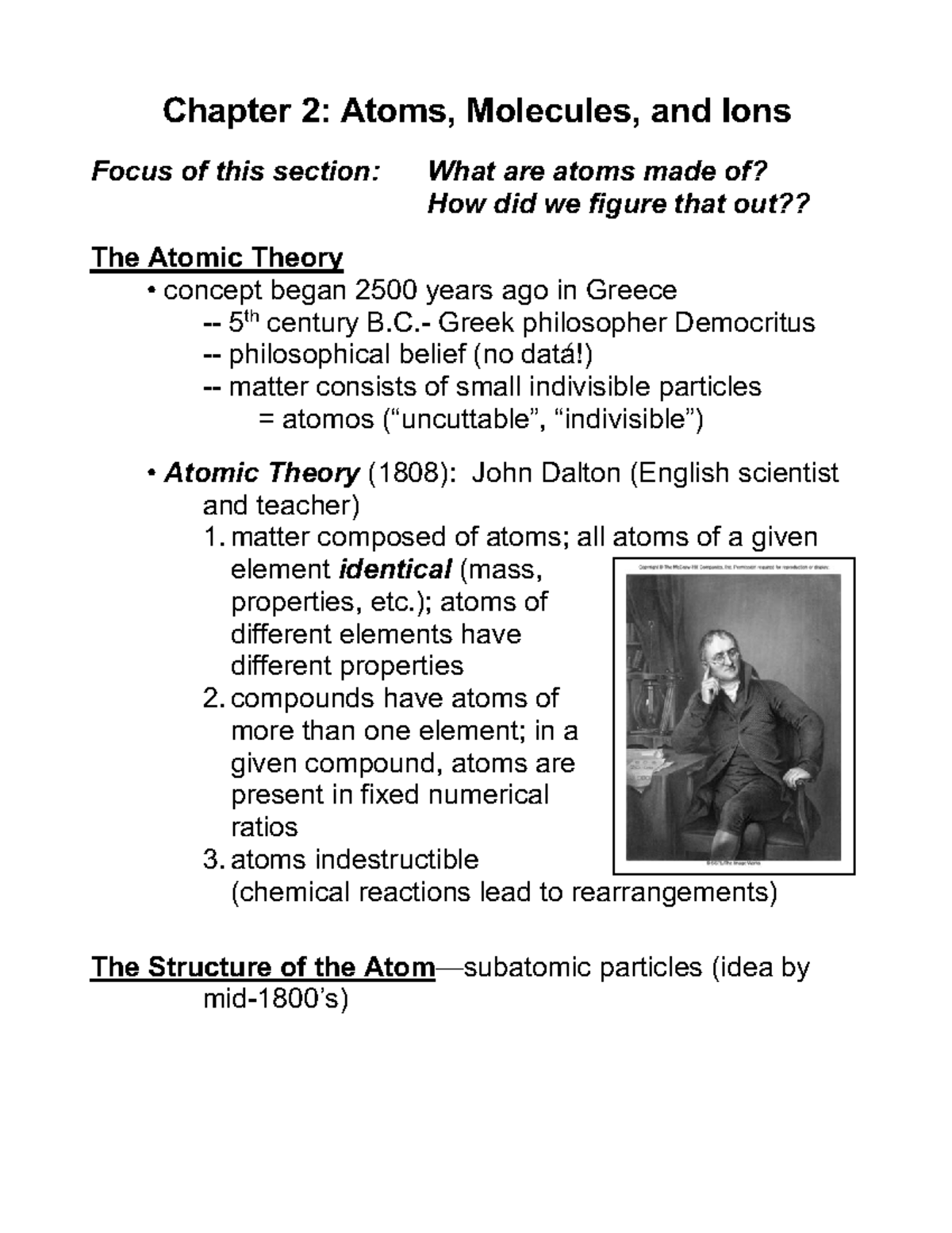 Ch. 2 Notes - This unit details how to identify periodic trends ...