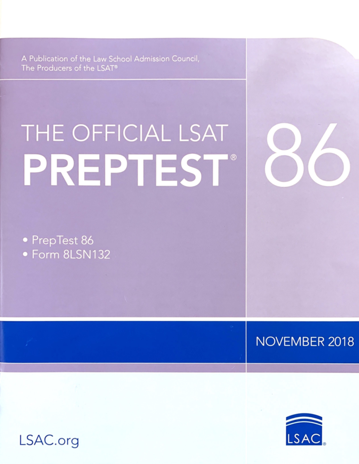 LSAT preptest 86 (Nov 2018 ) ( PDFDrive ) - Studocu