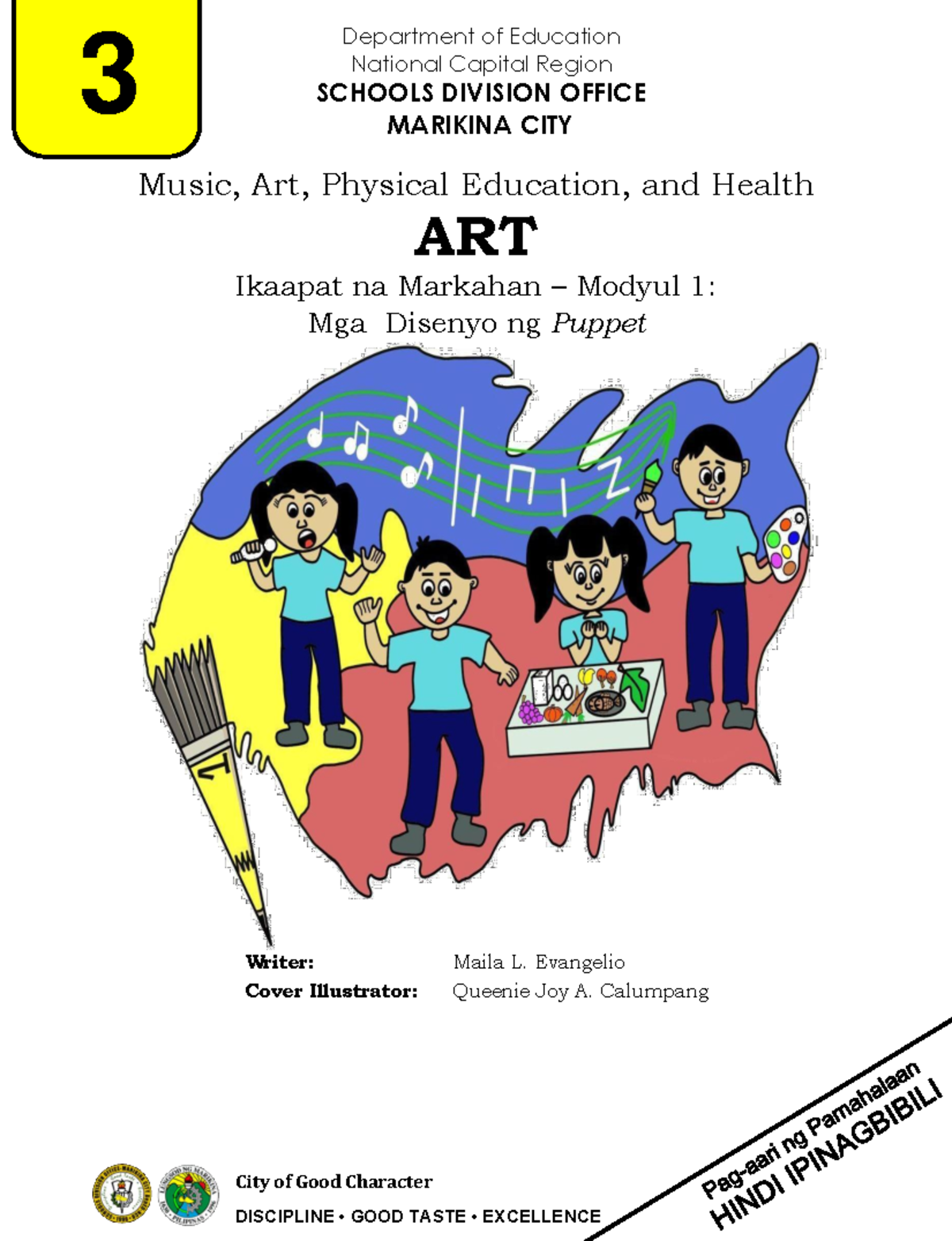 ART 3 Q4 Module 1 validated - City of Good Character 0 Music, Art, Physical Education, and ...