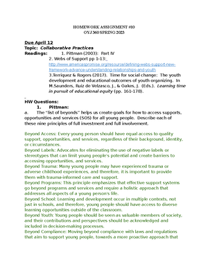 HW #1 - Homework - HW#1 Readings 1. Steinberg: Intro Ch1 Seizing the ...