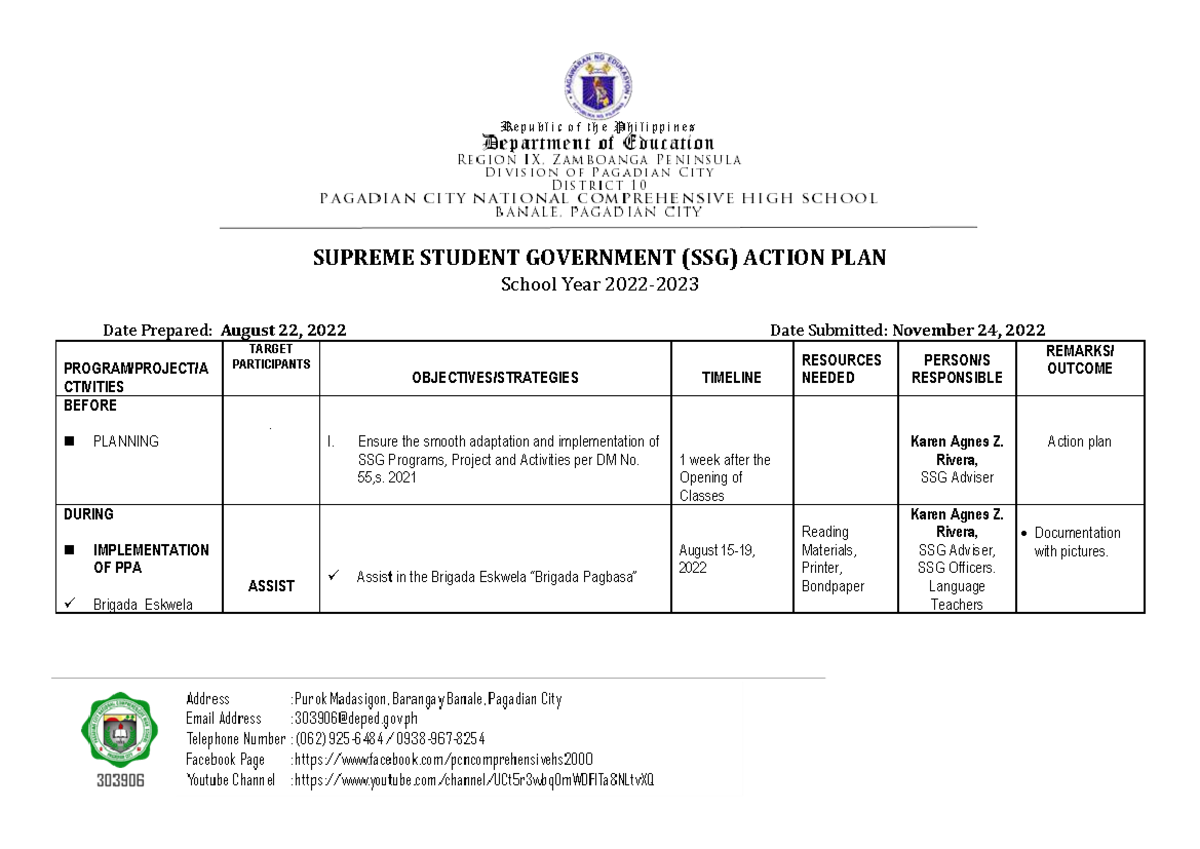 Ssgactionplansy 2022 2023 230309024326 58a08f56 - SUPREME STUDENT ...