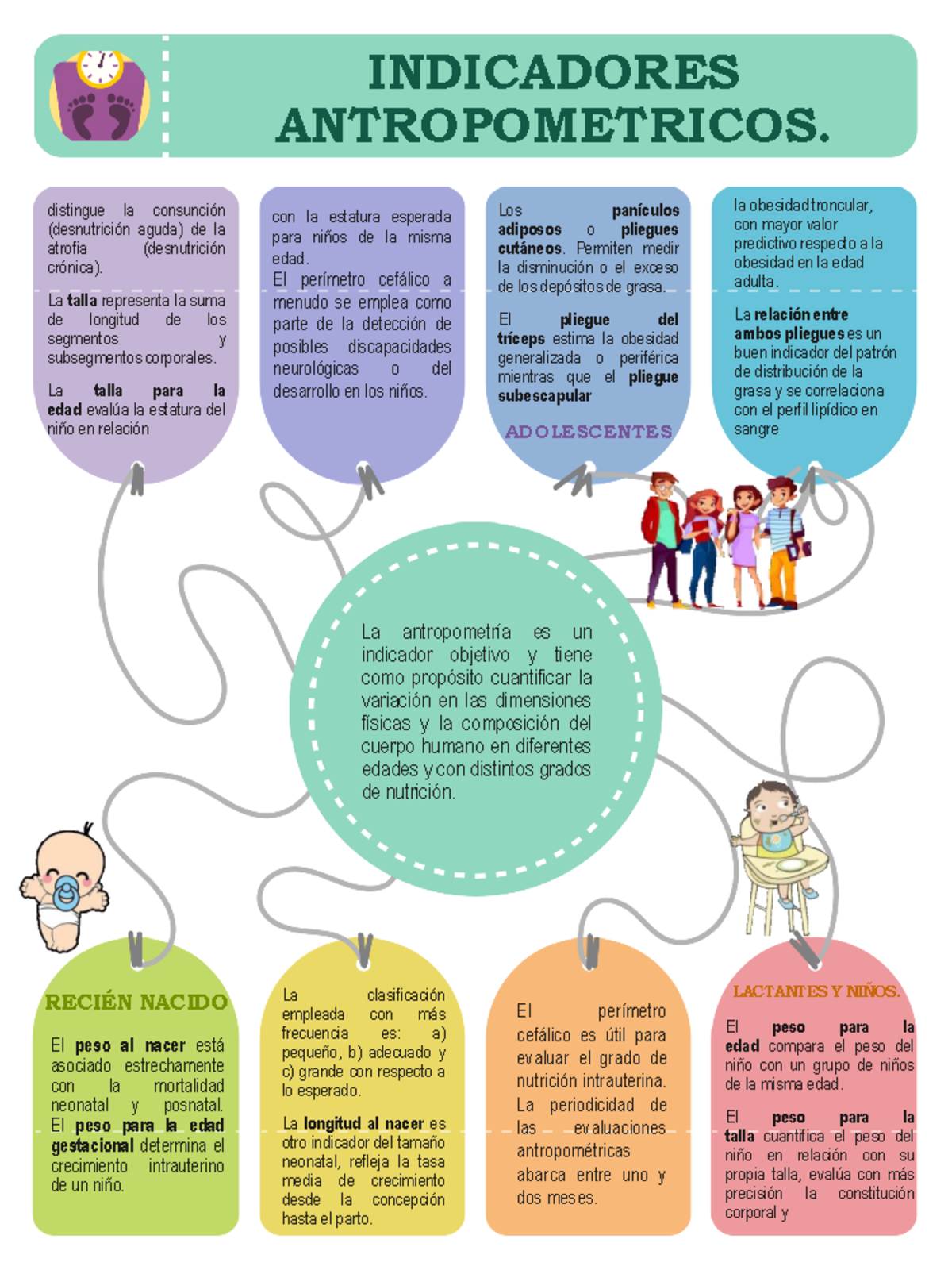 Infografía Indicadores antropométricos - INDICADORES ANTROPOMETRICOS ...