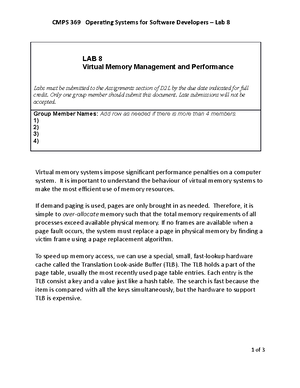 Lab 4 Process Management Lab Process Management Labs Must Be
