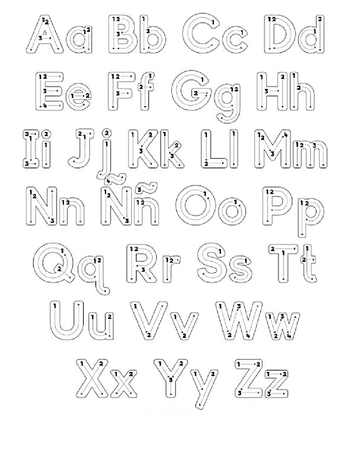 Trazo del abecedario - Material educativo - curso propedeutico - Studocu