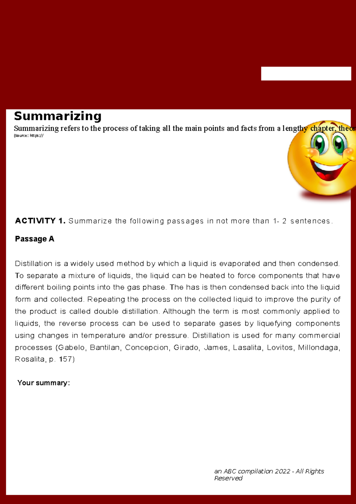 05. Summarizing Answers (Rev. 03)-converted - ####### UGE 1 PRACTICE ...