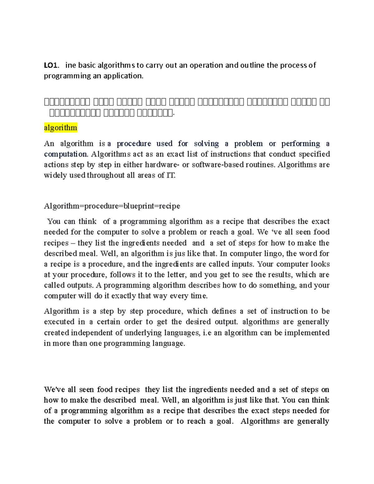 Unit 1 - Computing - HND in Computing - Studocu