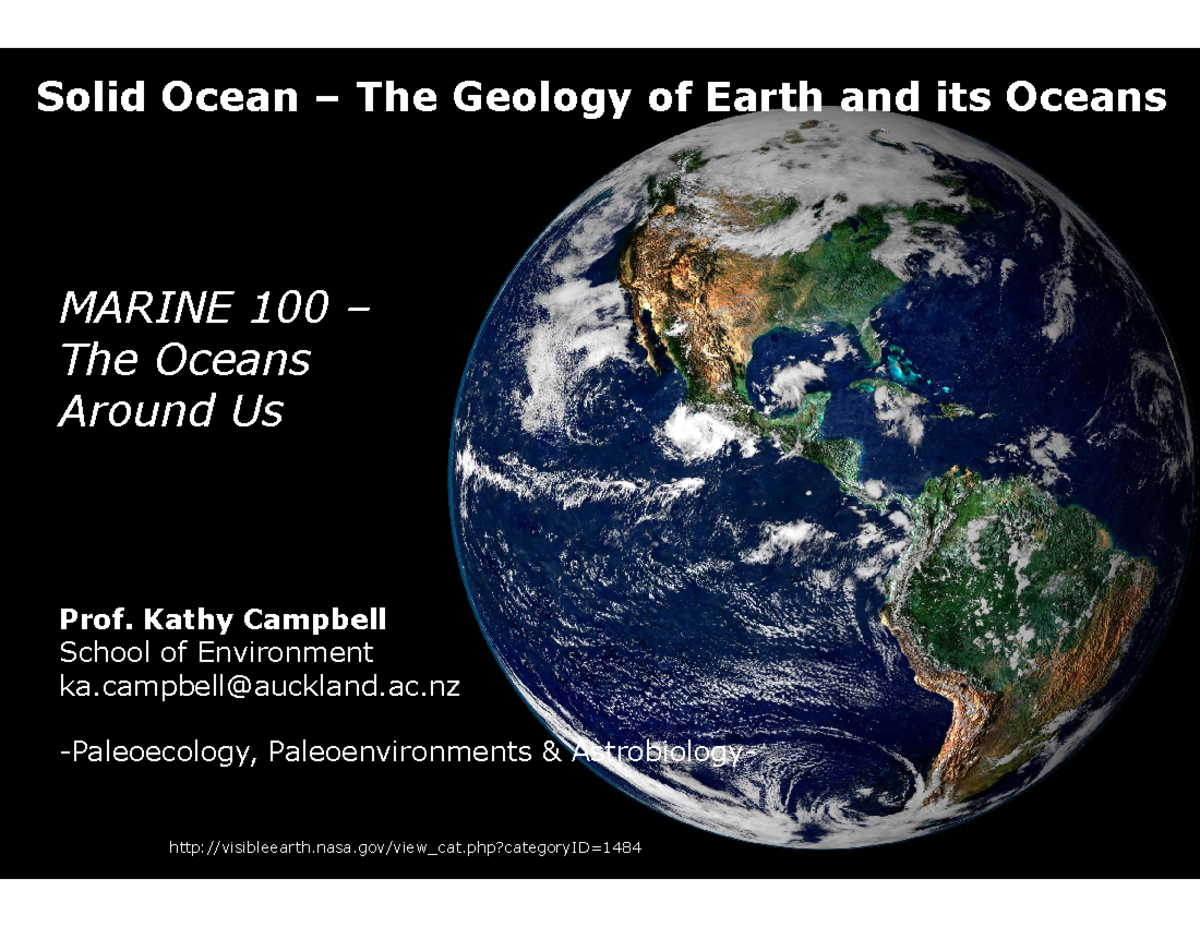 L3 - LECTURE 3 SLIDES - Solid Ocean – The Geology of Earth and its ...