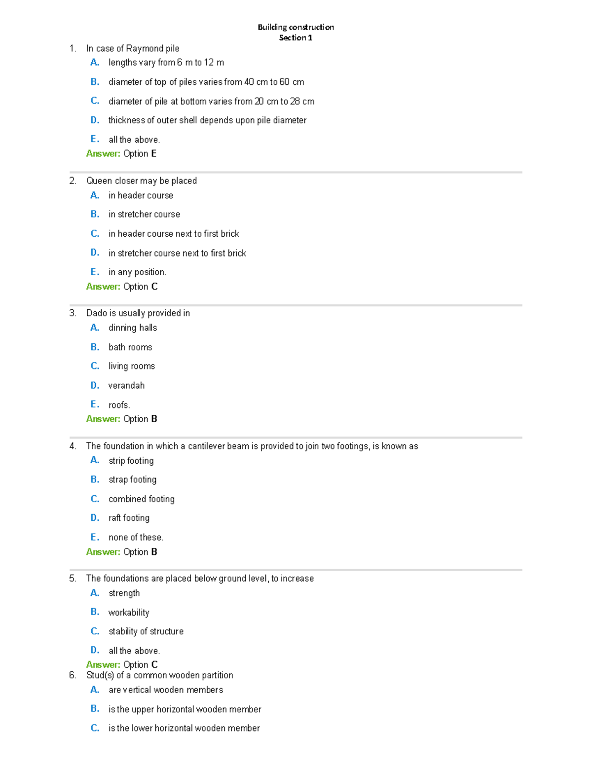 Building-Construction - Building construction Section 1 In case of ...