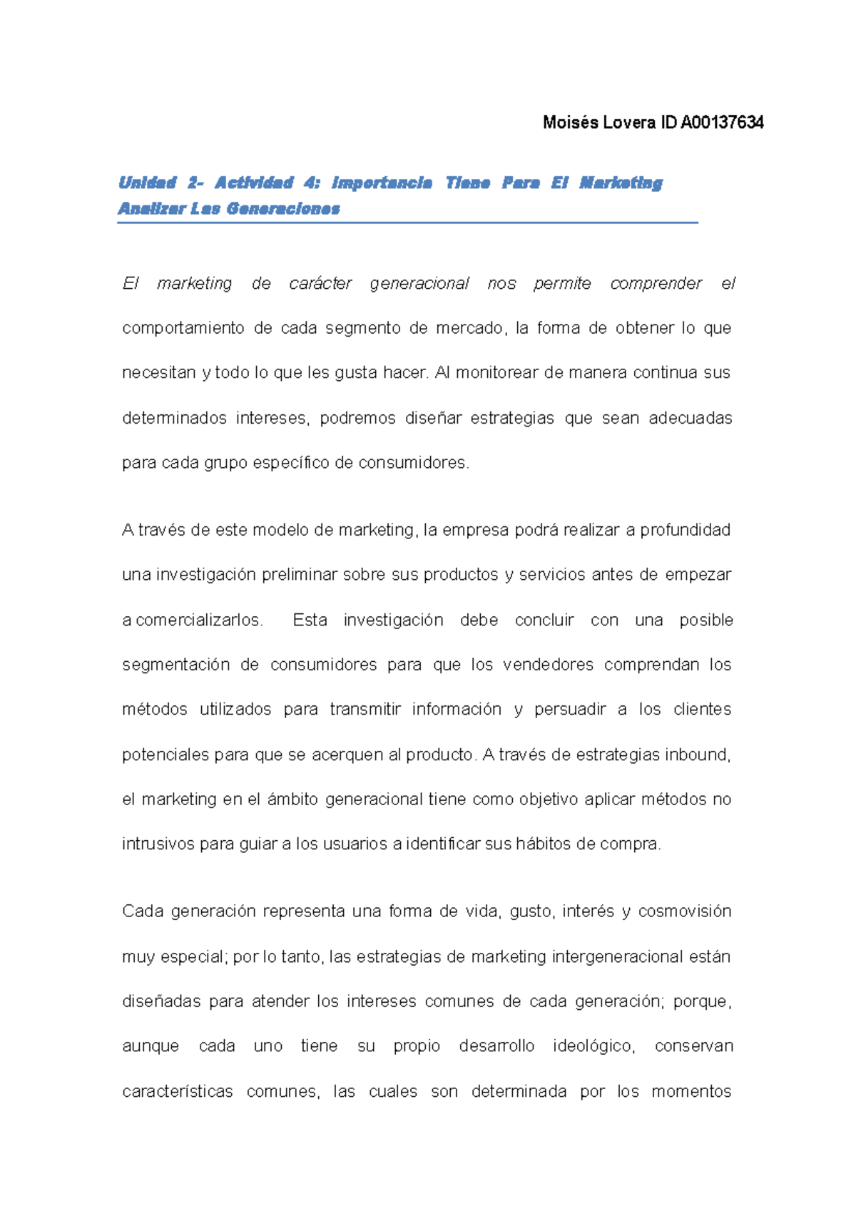 Unidad 2- Actividad 4 - Moisés Lovera ID A Unidad 2 - Actividad 4 ...