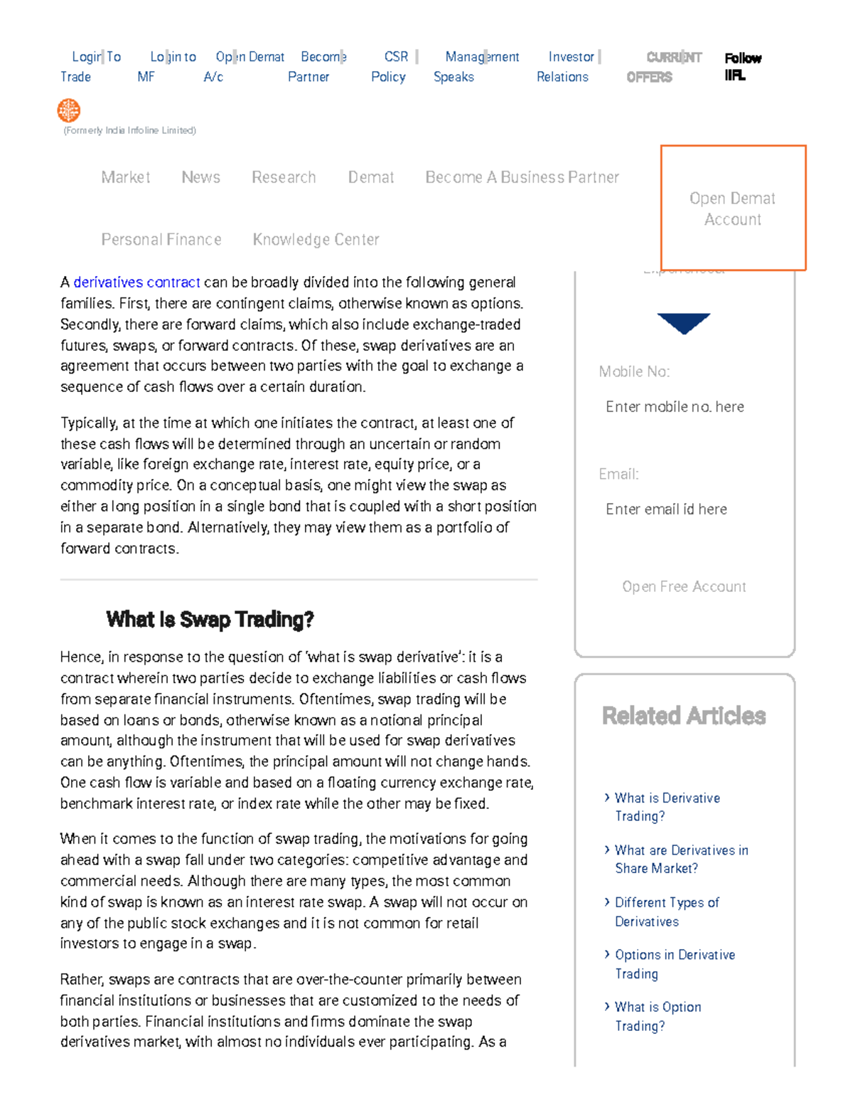 SWAP - Financial Management - What Are Swaps? A derivatives contract ...