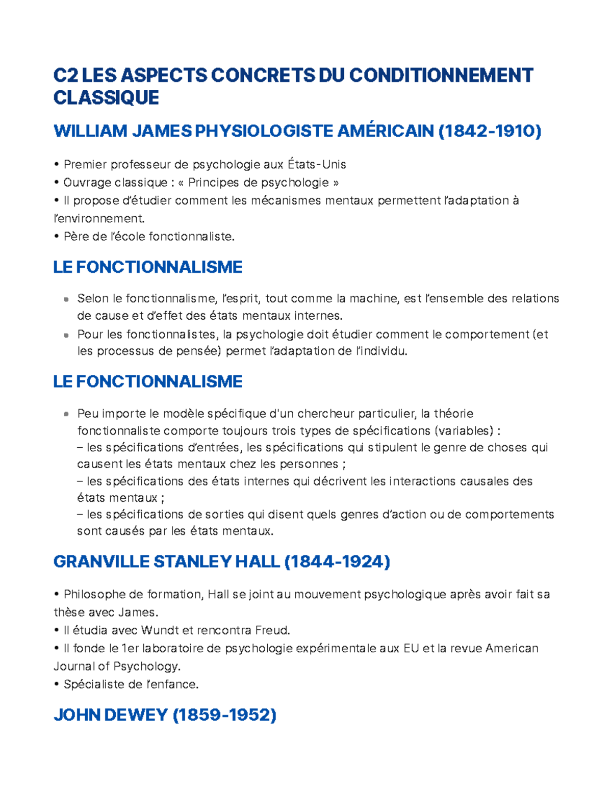 C2 LES Aspects Concrets DU Conditionnement Classique - Premier ...
