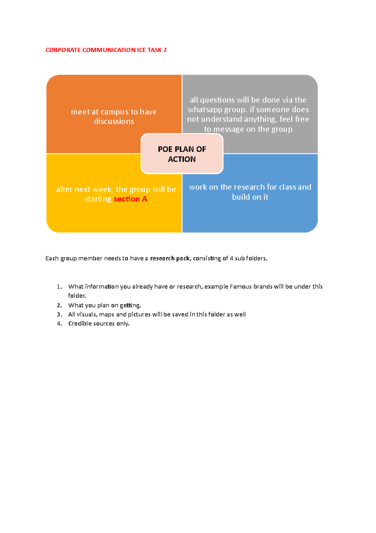 ICE TASK 2 - work given by the lecturer to complete for marks ...