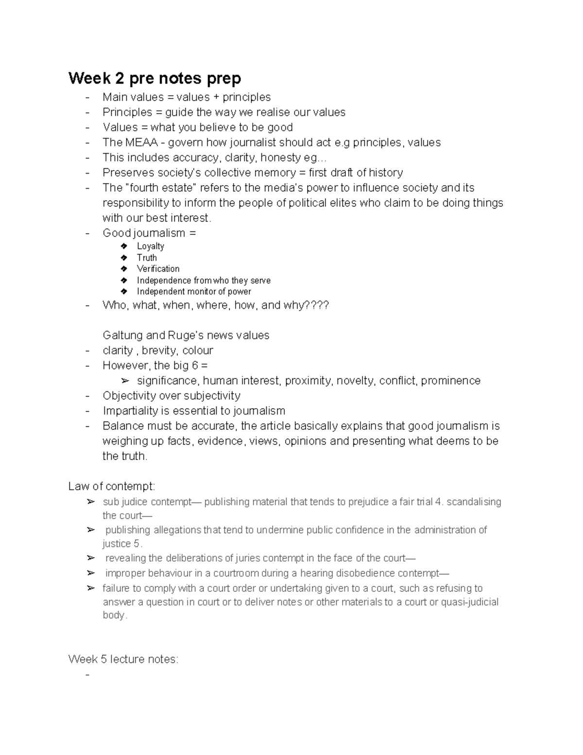 Stories from the streets week 2 pre notes - Week 2 pre notes prep ...