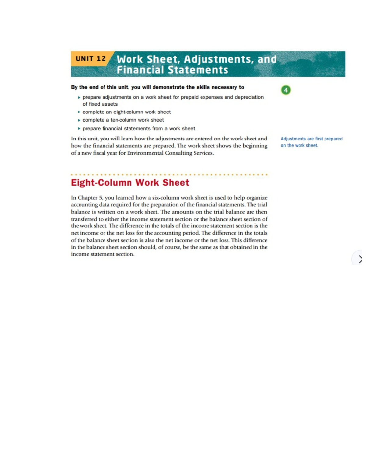 Work Sheet Adjustments Financial Statements - WTS 101 - Studocu