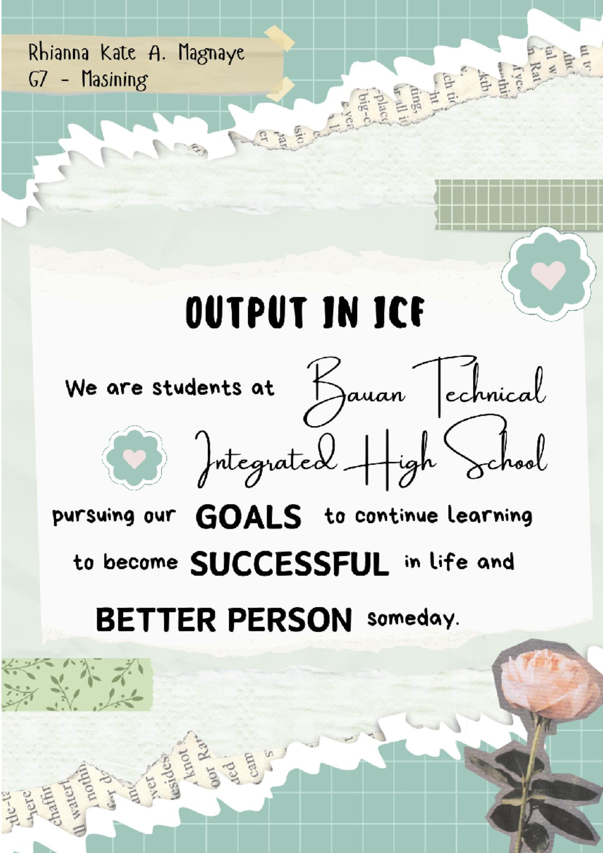 ICF - Rizal Life and Works - Rhianna Kate A. Magnaye G7 Masining OUTPUT ...