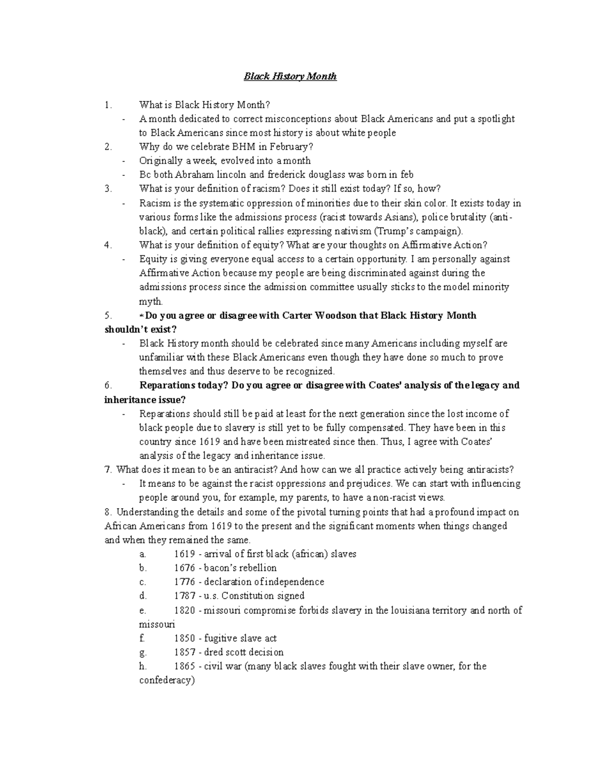 Copy of Black History Month - Black History Month What is Black History ...