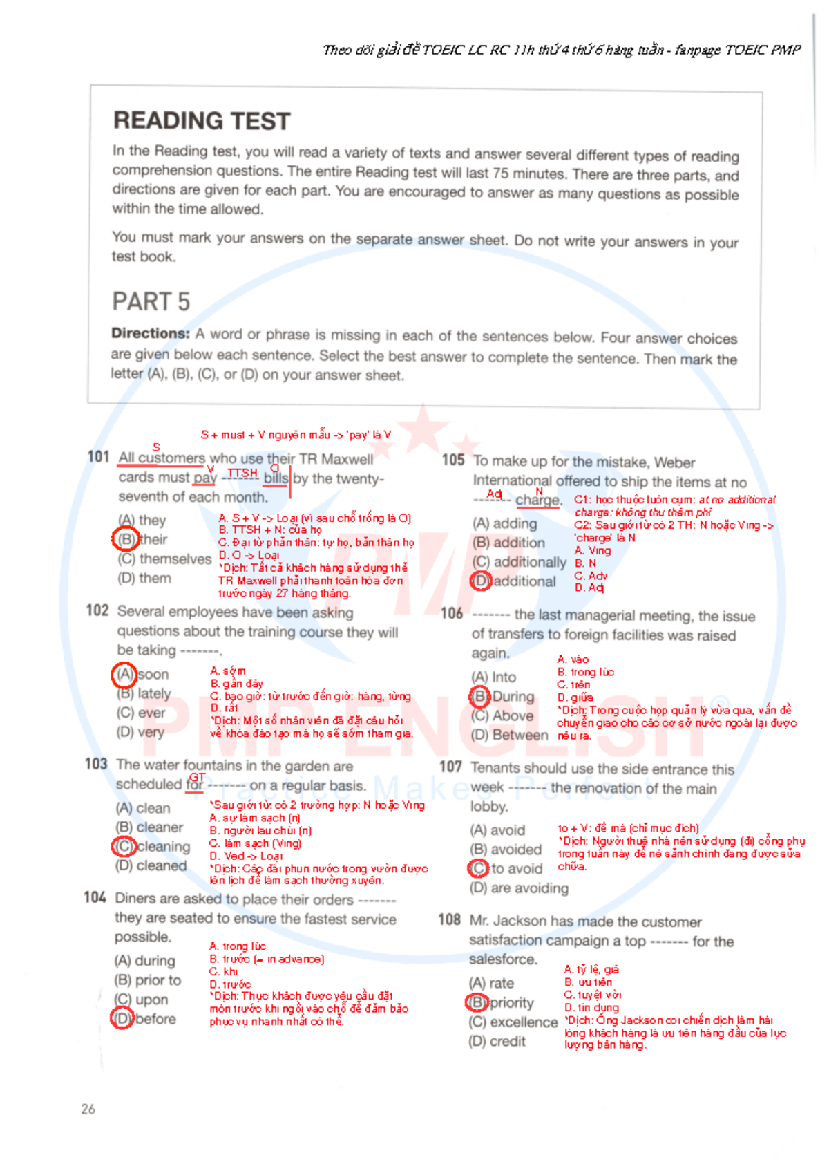 GIẢI CHI TIẾT RC 2023 - 02 - English Toeic - Studocu
