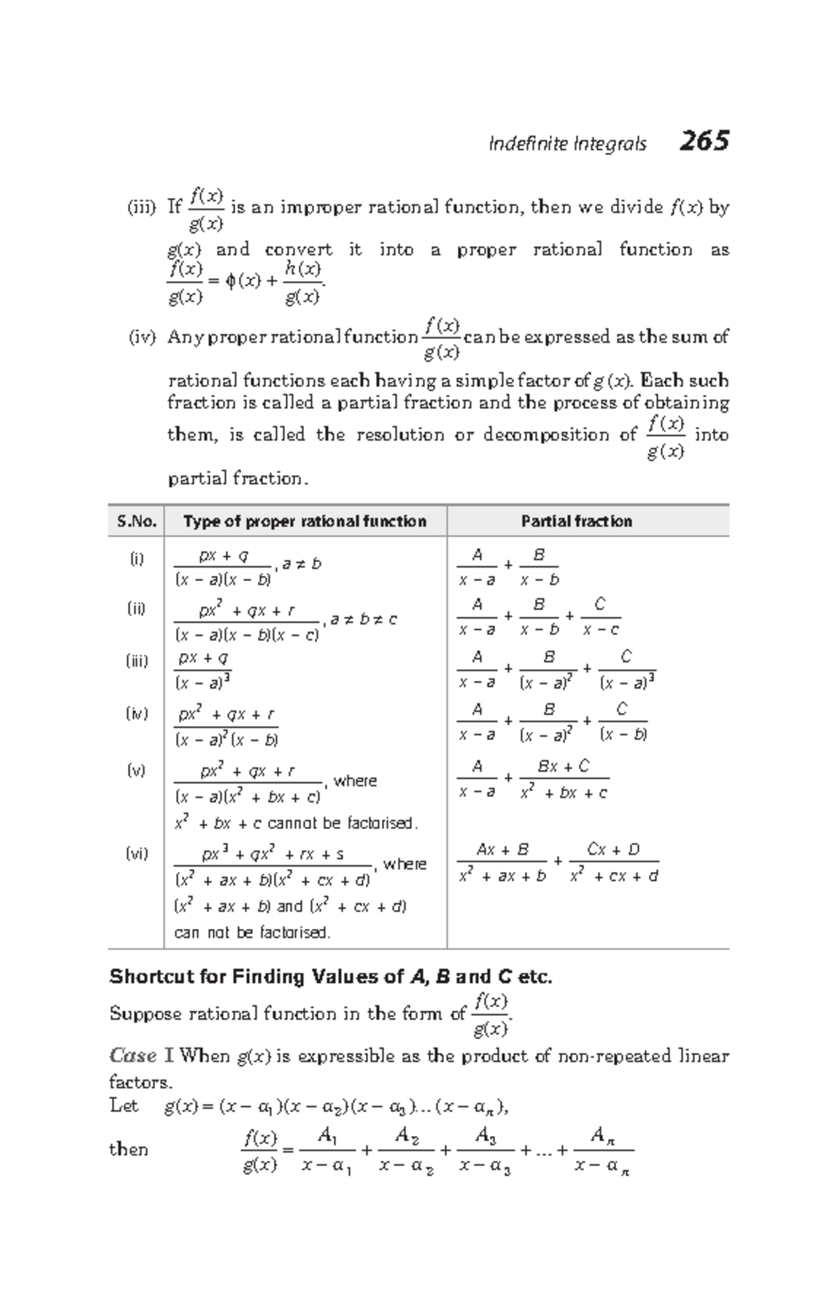 Mathematics notes-35 - (iii) If f x g x ( ) ( ) is an improper rational ...