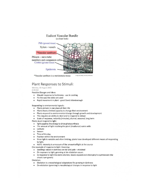 Biology 15 - botany lecture notes 2021/2022 MSU - Biology A Final Test ...