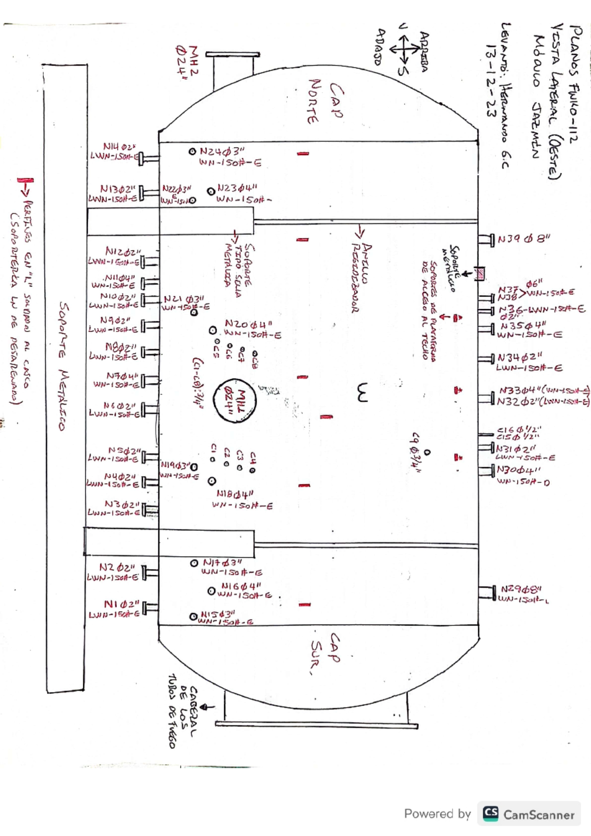 Planos FWKO 112 - FWKO 112 - PLANOS FWKO-112 u) YESTA LATERAL (OESTE ...