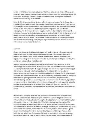 Datorsystem - föreläsningsanteckningar 24 - Vad som krävdes för att ...