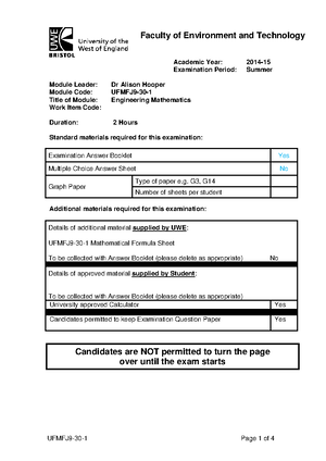 Lab report 1 - Logbook Exercises - Module Code: FC Module Title: Basic Engineering Assessment ...