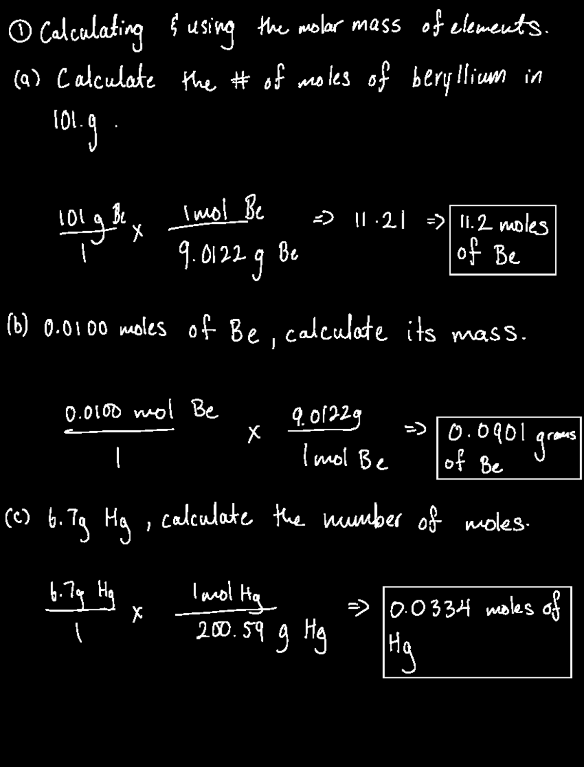 Chapter 3 18 Topics - Homework assigned through Aleks - Calculating 4 ...