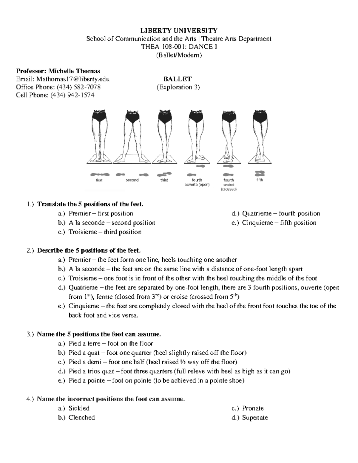 03 Ballet Exploration 3 - LIBERTY UNIVERSITY School of Communication ...