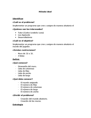 Worksheet 2.1. Ideal method of problem solving - WORKSHEETS Ideal ...