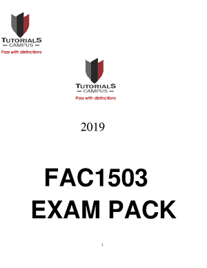 FAC1503 Learning unit 4 and 5 notes - Learning unit 4 notes What is a ...