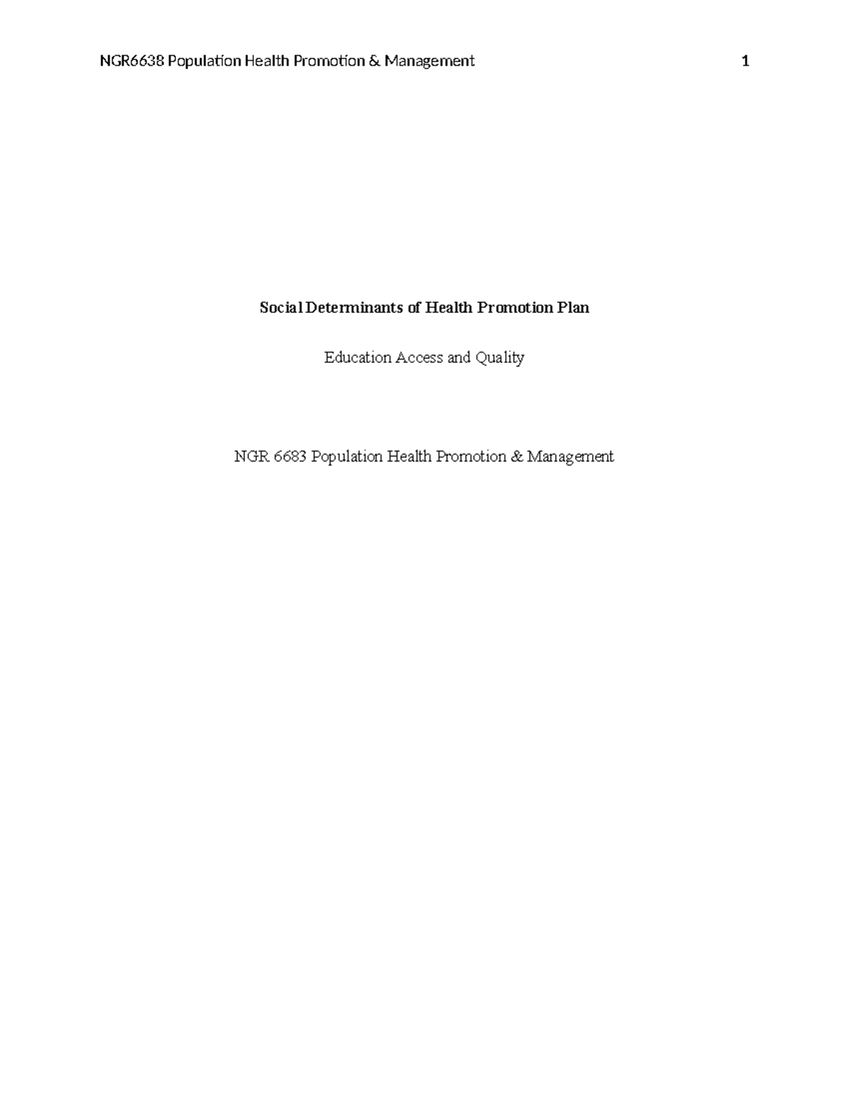 NGR 6638 SDOH Health Promotion Template-complet - Social Determinants ...