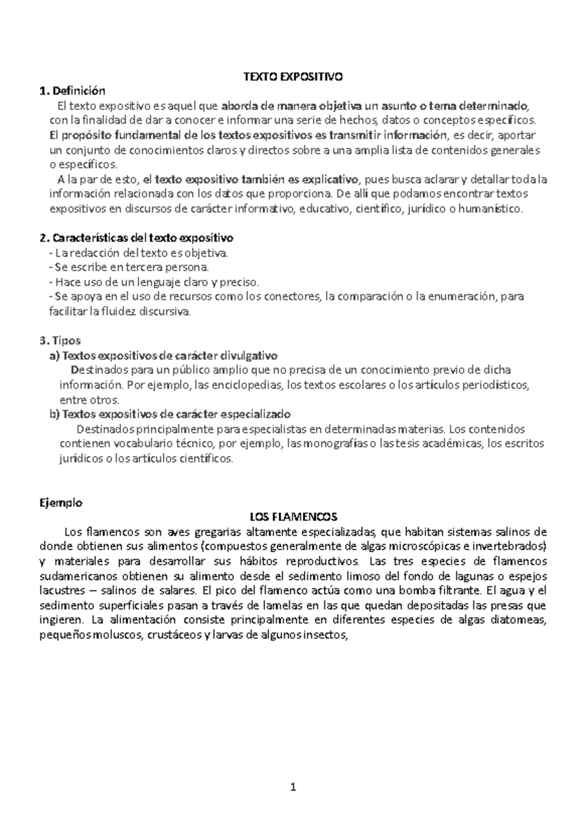 3. EL Texto Expositvivo - TEXTO EXPOSITIVO 1. Definición El texto ...