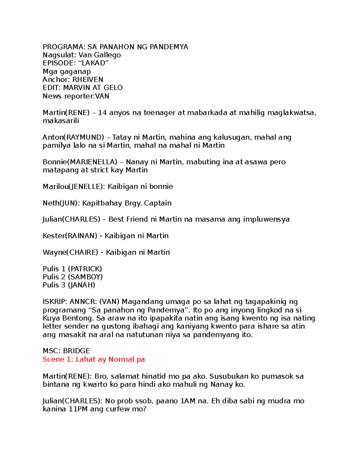 Filipino Radio - BROADCAST - PROGRAMA: SA PANAHON NG PANDEMYANagsulat ...