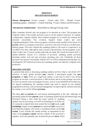 Operating System Module 6 - MODULE 6 FILE SYSTEMS Storage Management: Overview of mass storage ...