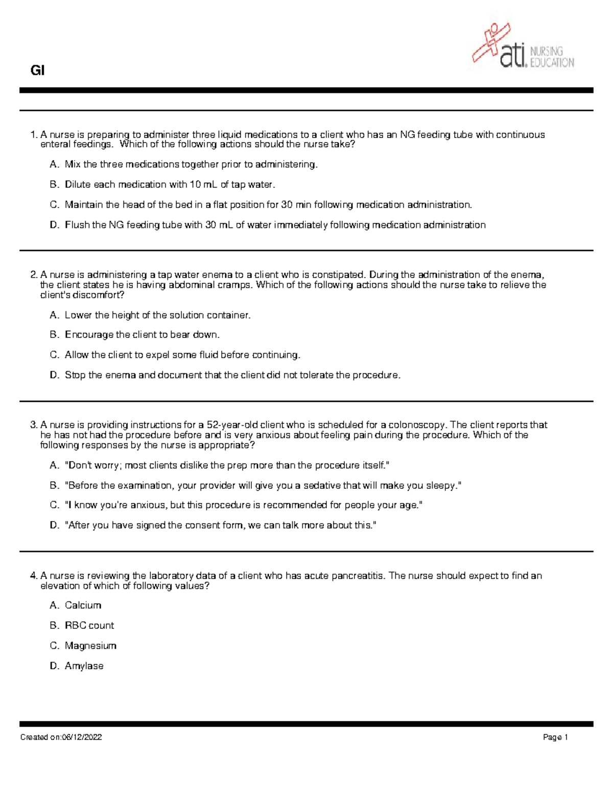 Nclex GI Questions - Test what you know about the gastrointestinal ...