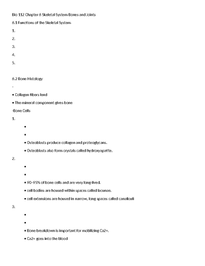Bio 112 - Chapter 4 SB study notes - Copy - Bio 112 – Chapter 4 SB ...
