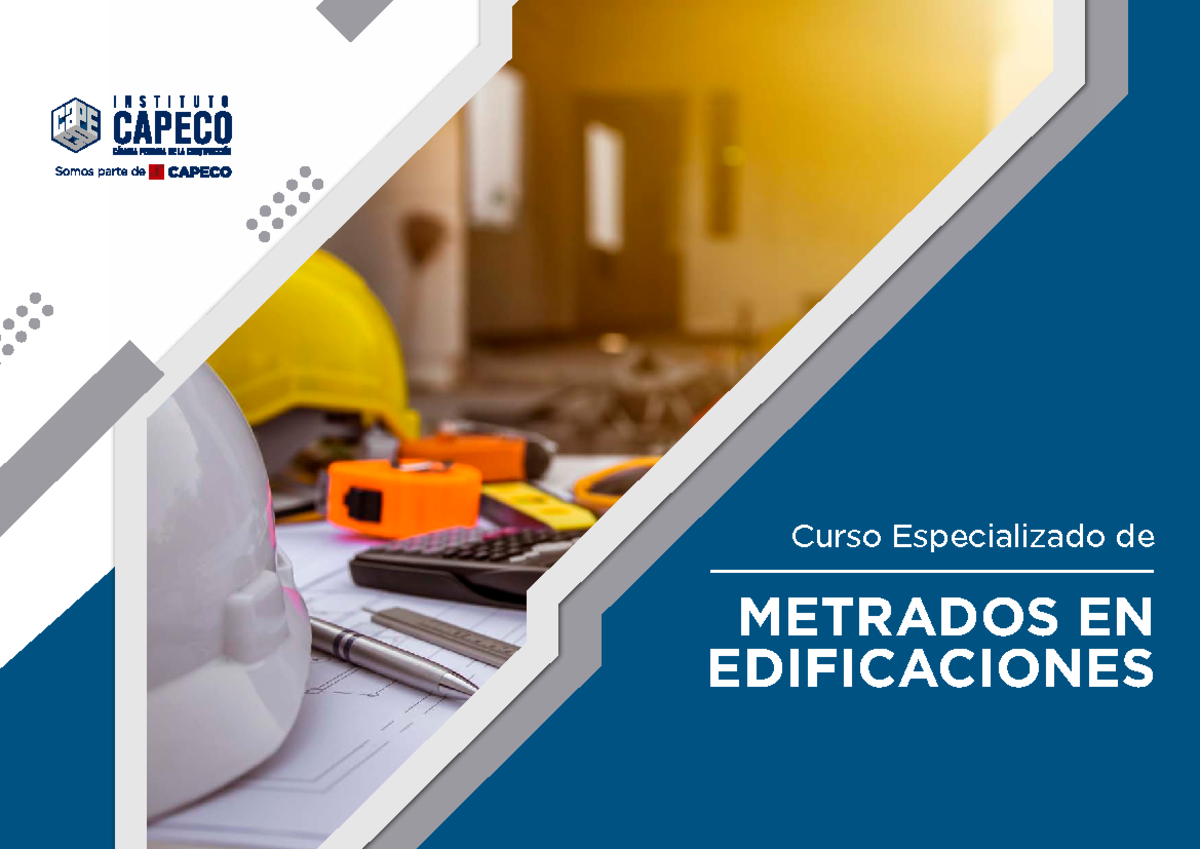 Metrados-EN- Edificaciones - Curso Especializado de METRADOS EN EDIFICACIONES OBJETIVO NIVEL DE ...