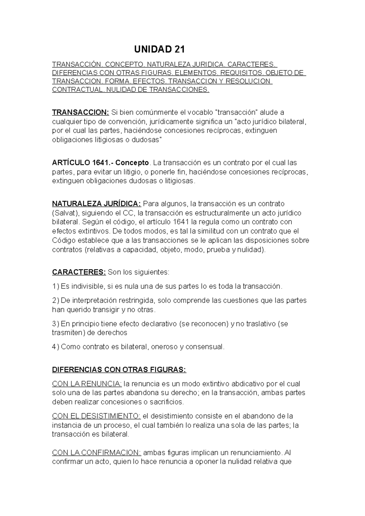 Ultimas Unidades DE LA 21 A LA 30 Prescripción de la caducidad - UNIDAD ...