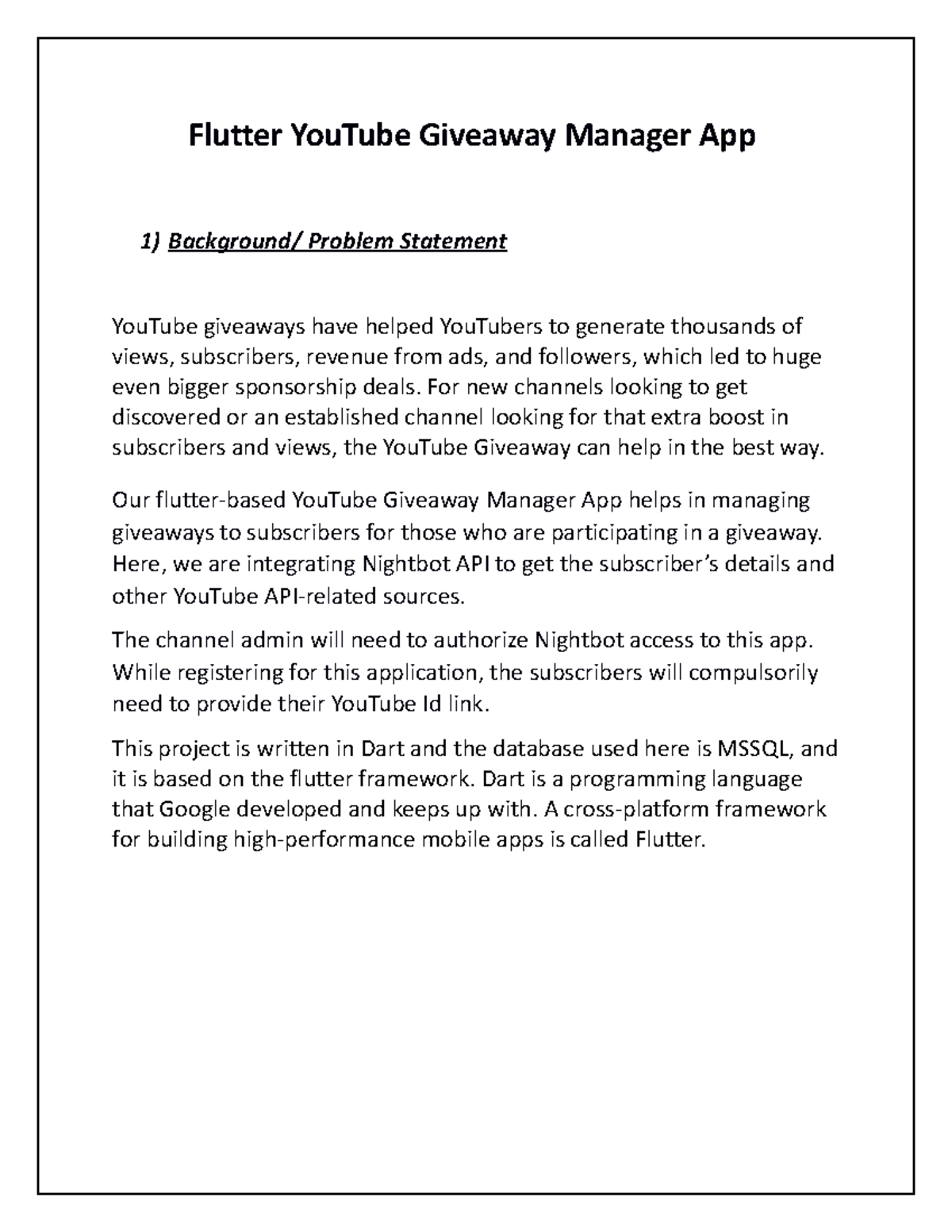 A224 - Flutter YouTube Giveaway Manager - Flutter YouTube Giveaway ...