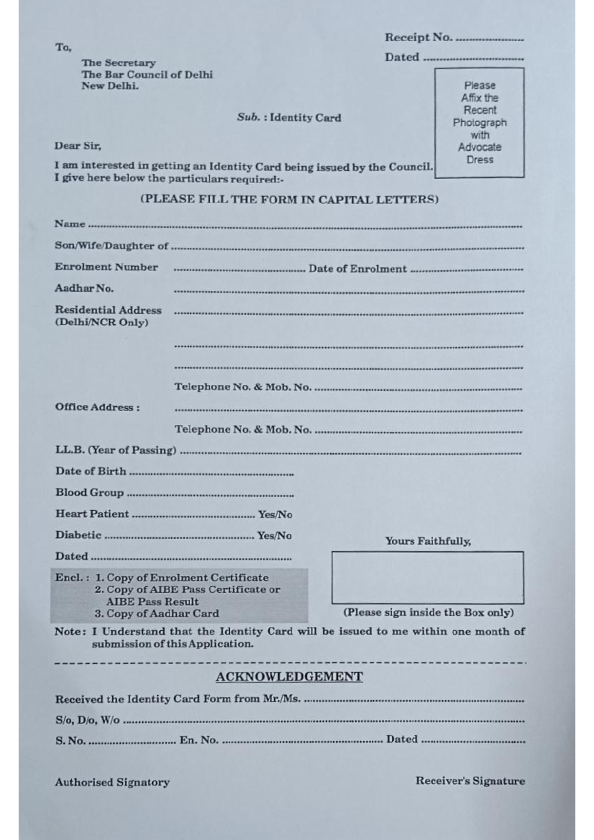 Identity Card BCD New Form - Mumbai University - Studocu