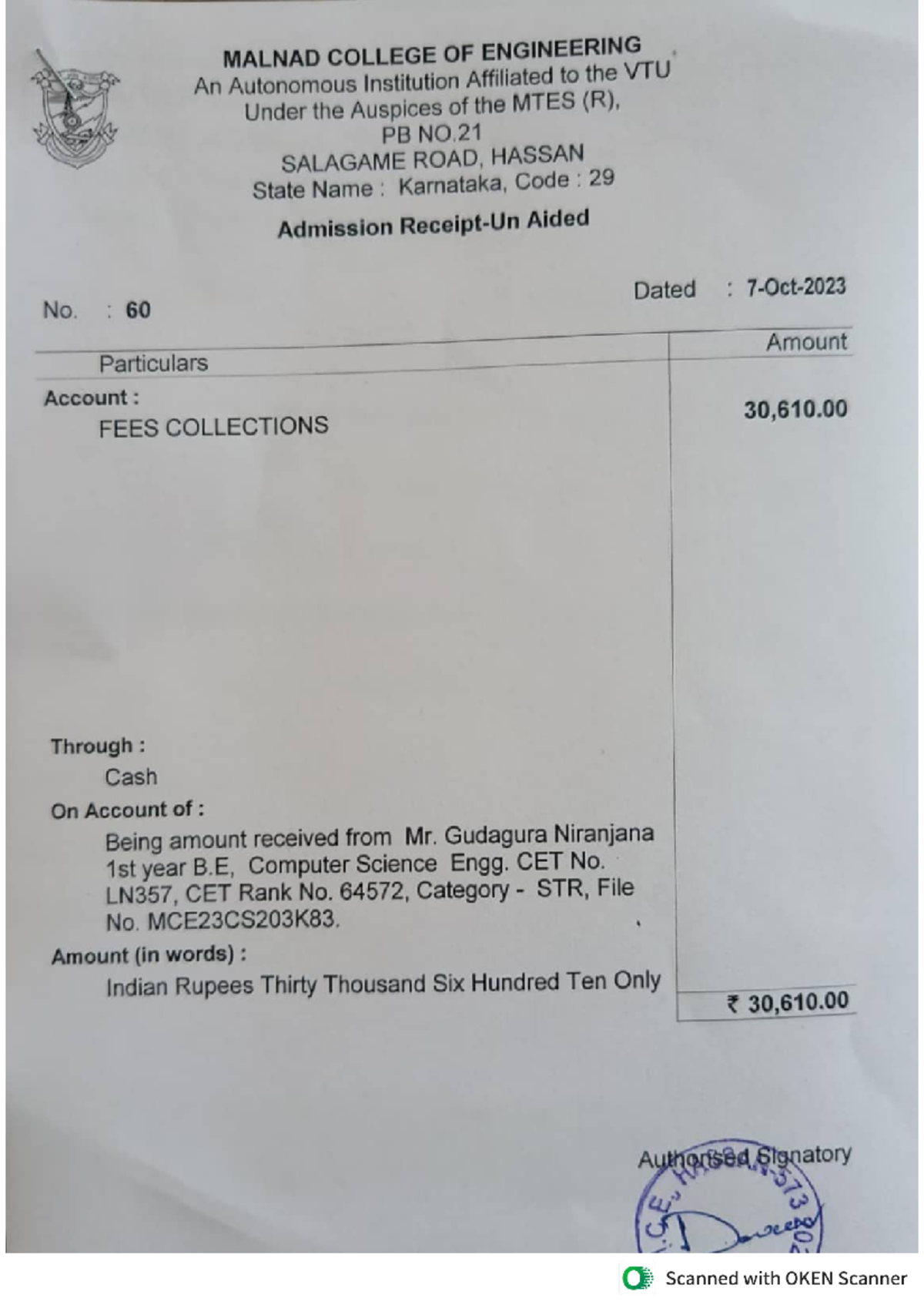 Malnad college of engineerin - Introduction to python programming - Studocu