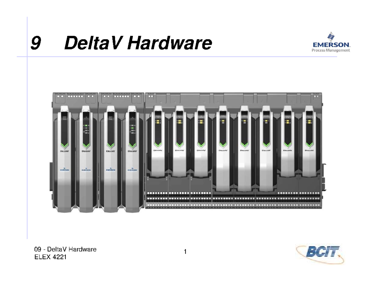 LEC-10 Delta V Hardware Rev - 09 - DeltaV Hardware 1 9 DeltaV Hardware ...