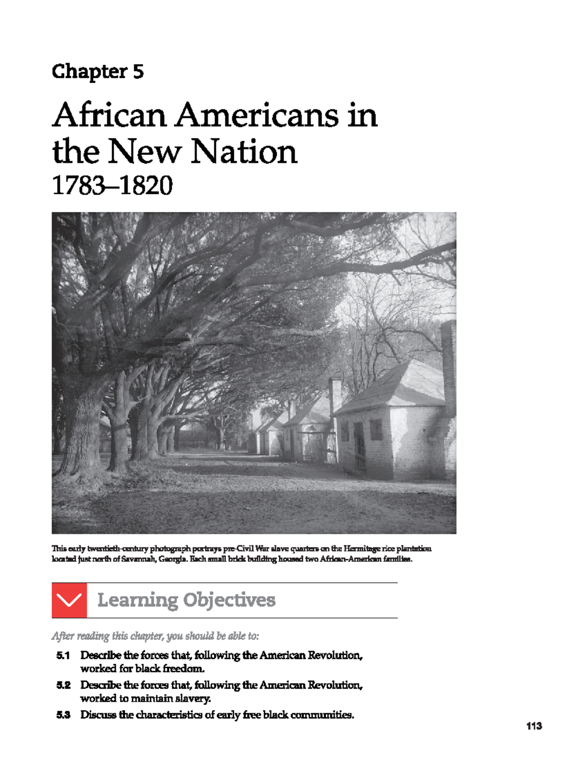 11111 - vbv - Chapter 5 African Americans in the New Nation paid This ...